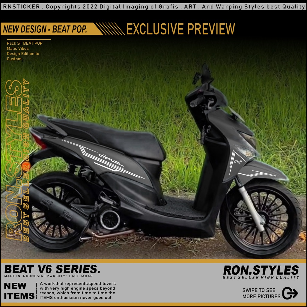 Jual V5 CUTTING STRIPING ALL HONDA BEAT POP STRIPING VARIASI BEAT POP ...
