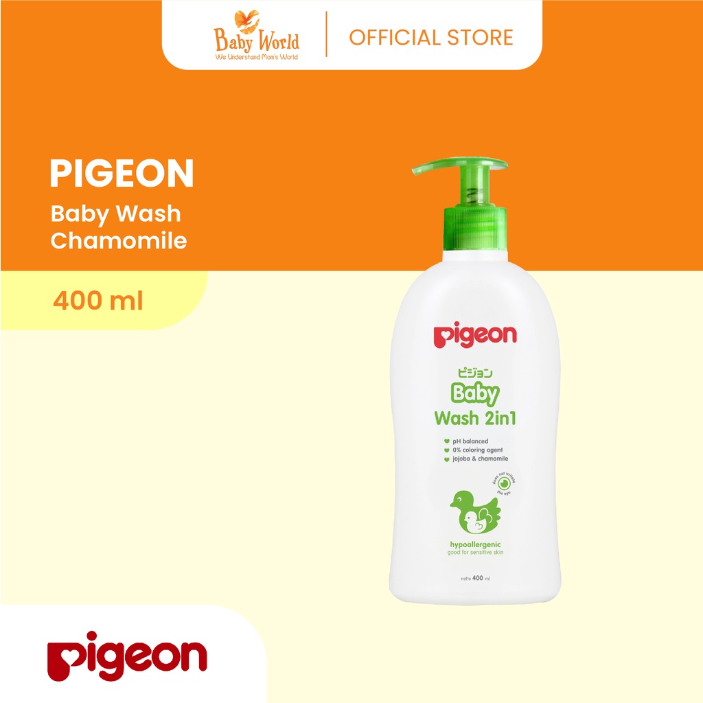 Jual PIGEON Baby Wash Chamomile 400Ml | Shampoo & Sabun Cair Bayi ...