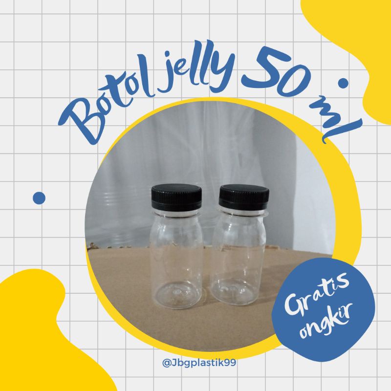 Jual botol jelly 50 ml // botol pet // botol zam zam 50 ml | Shopee ...