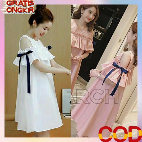 Jual Dres Mewah Gaun Kondangan Kekinian Guano Cewek Sexy Dres Wanta ...