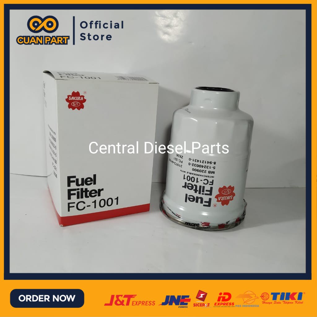 Jual Filter Solar / Fuel Filter L300 Diesel Kuda FC-1001 FC1001 Sakura ...