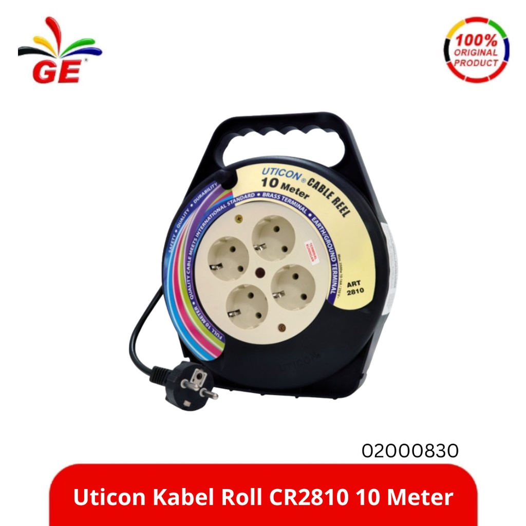 Jual UTICON - Kabel Roll CR2810 10 Meter 02000830 | Shopee Indonesia
