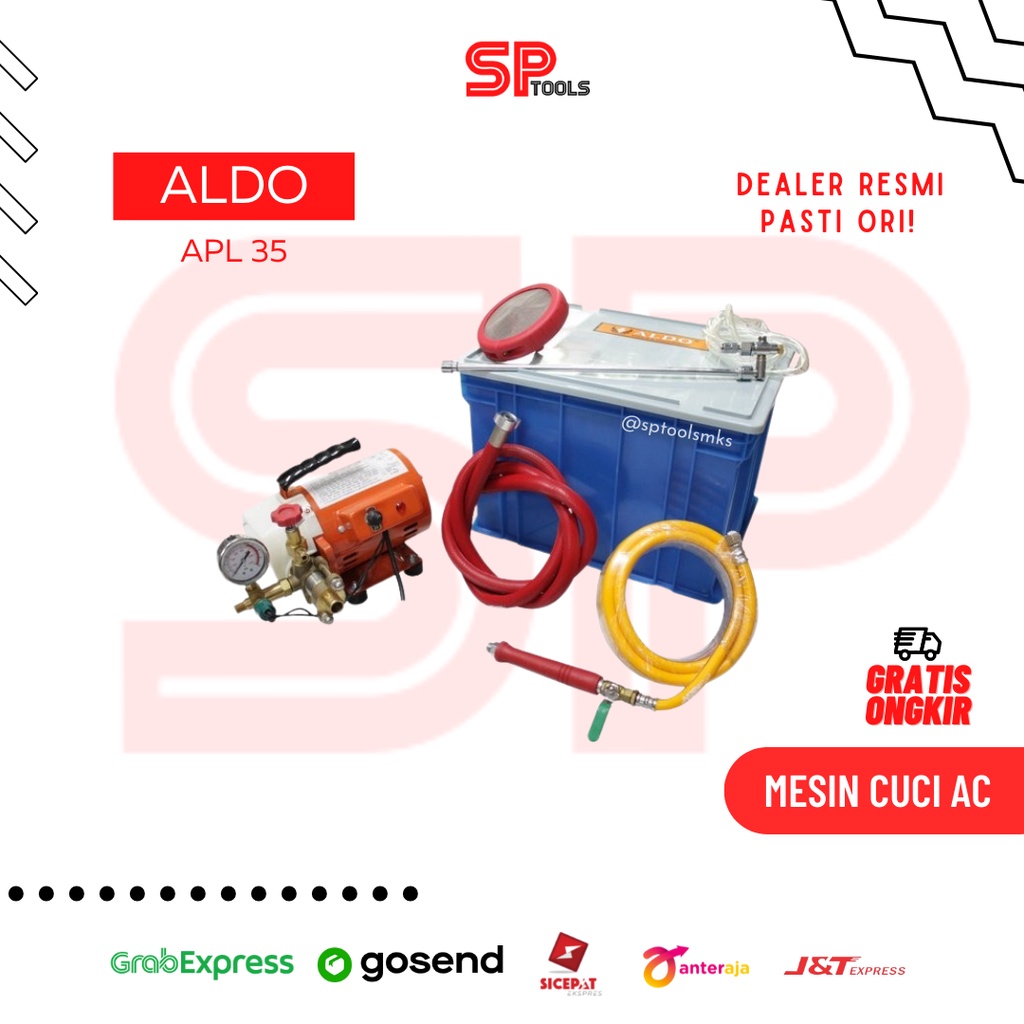Jual MESIN CUCI AC / JET CLEANER AC CLEANER AUTO STOP 35 BAR ALDO APL35 ...