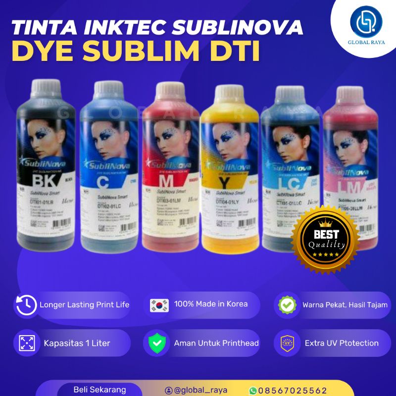 Jual Tinta Sublim Inktec 1 liter | Shopee Indonesia