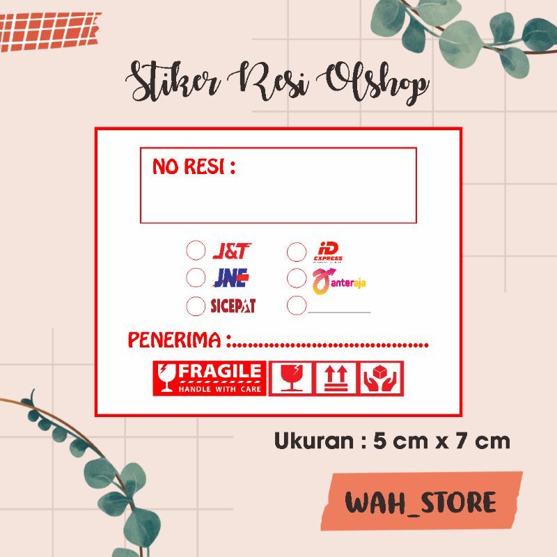 Jual Stiker Label Pengiriman / Label Resi / Sticker Resi | Shopee Indonesia
