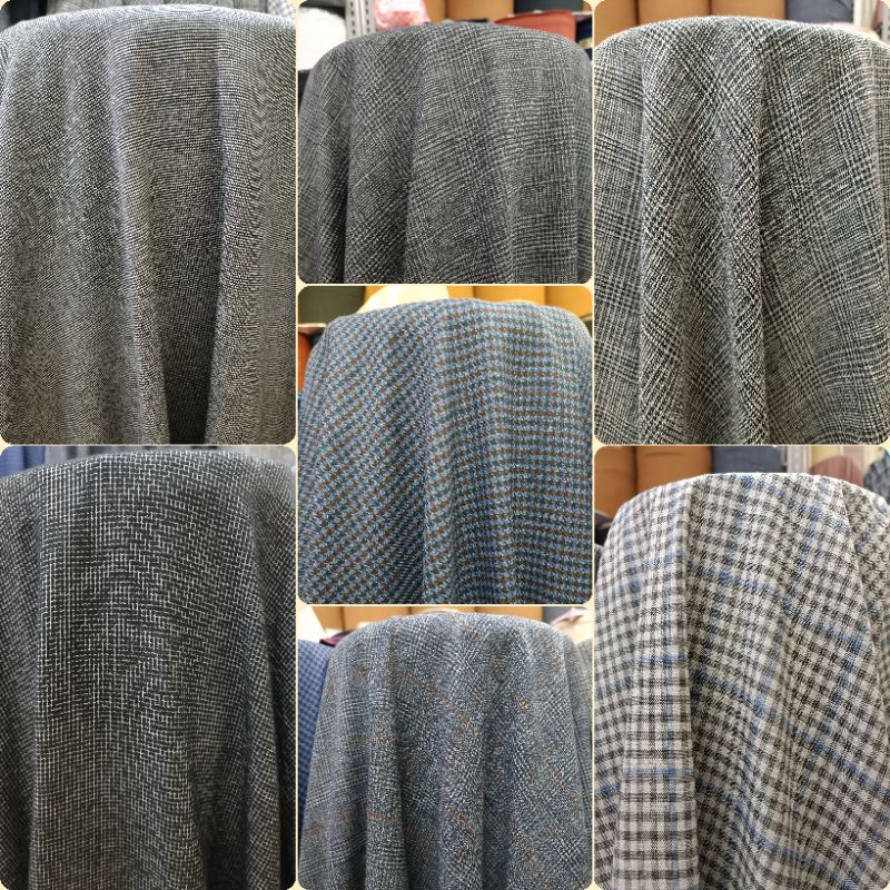 Jual BAHAN KAIN SEMI WOLL/ BAHAN KAIN TWEED SEMI WOLL / ( HARGA UNTUK 0 ...