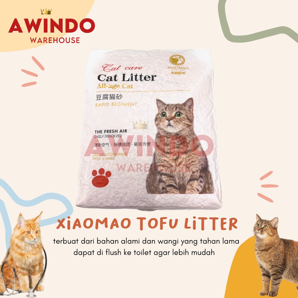 Jual XIAOMAO TOFU - Pasir Gumpal Tofu Kucing Cat Kitten Adult Cat Tofu ...