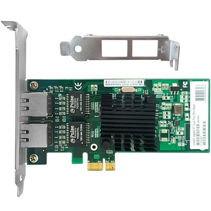 Jual Lan Card Intel Dual 2 Port Gigabit pcie ethernet x1 server pci-e 82576 | Shopee Indonesia
