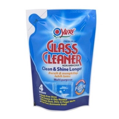 Jual YURI GLASS CLEANER BLUE REFILL 410ML | Shopee Indonesia