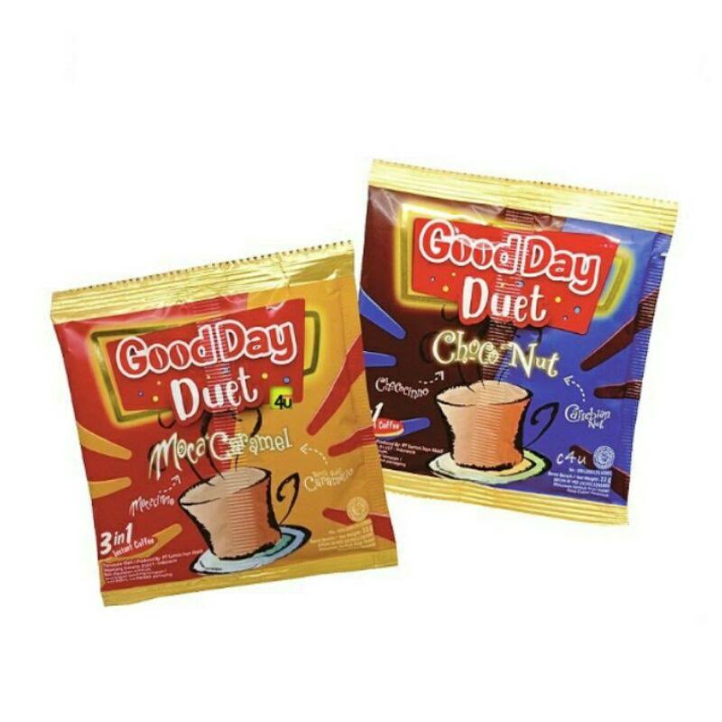 Jual Kopi instant Good day Duet moca caramel (1 renceng isi ,10) coffee ...