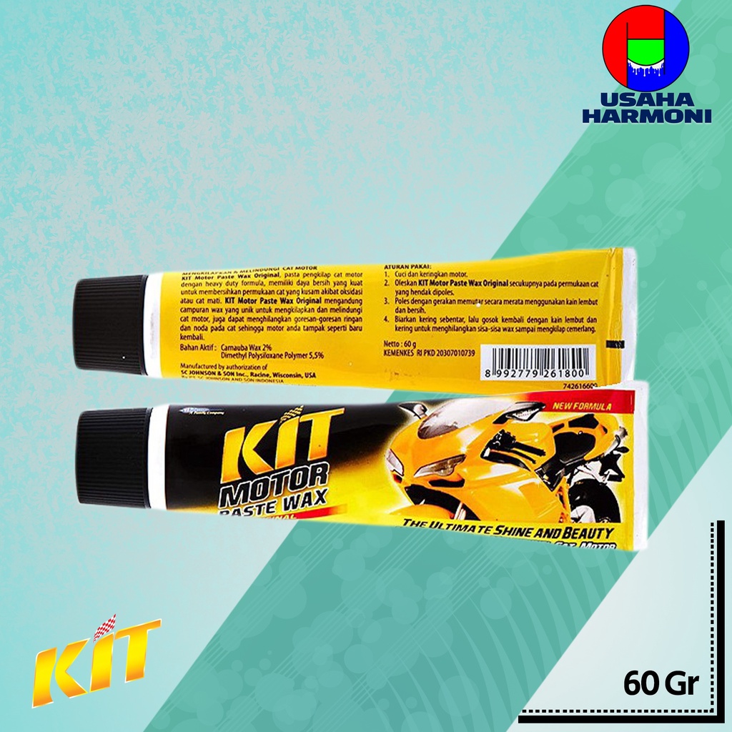 Jual Kit Motor Paste Wax Original | Ukuran : 60 Gram | Shopee Indonesia