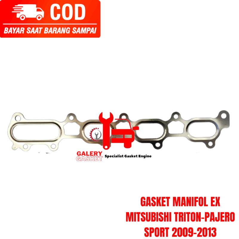 Jual GASKET EXHAUST MANIFOL EX PAJERO TRITON 2500CC PAKING MANIPOL API ...