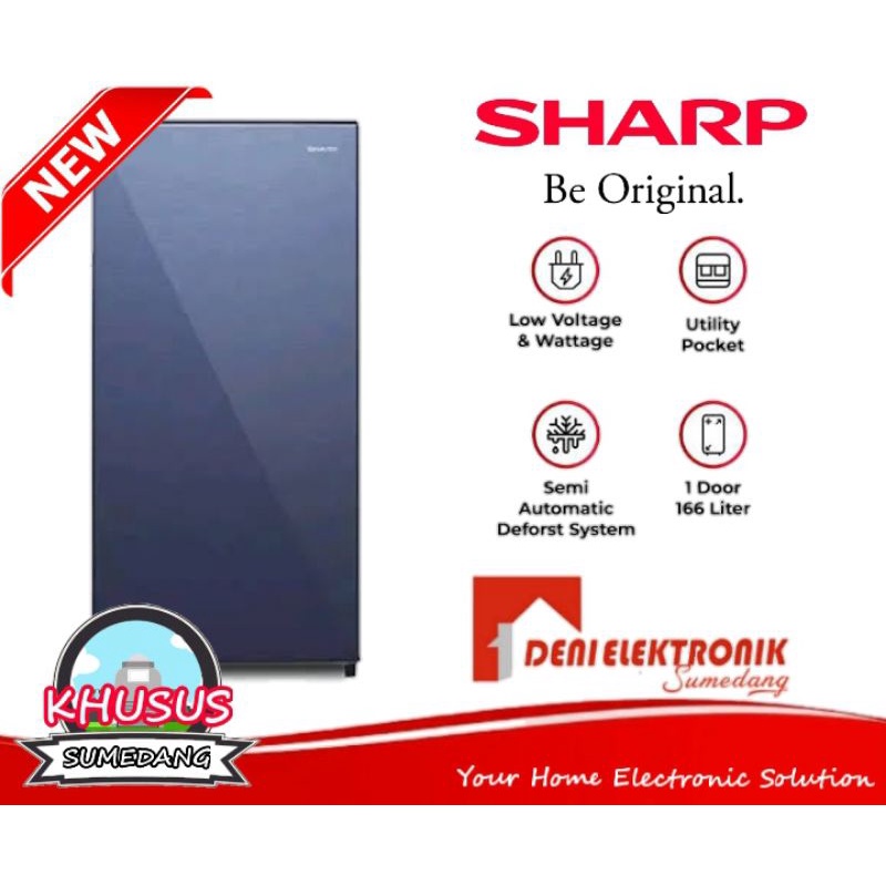 Jual Lemari Es 1 Pintu Sharp SJ-X185M (KHUSUS SUMEDANG) | Shopee Indonesia