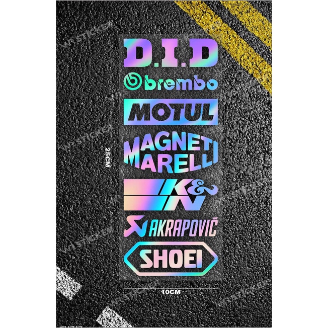 Jual Stiker logo sponsor did sticker cutting sticker racing satu set ...