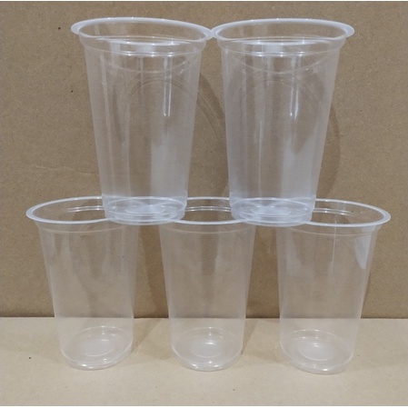 Jual Cup Besar Wadah Gelas 16 OZ 5PCS Tempat Campur Resin Gelas Plastik ...