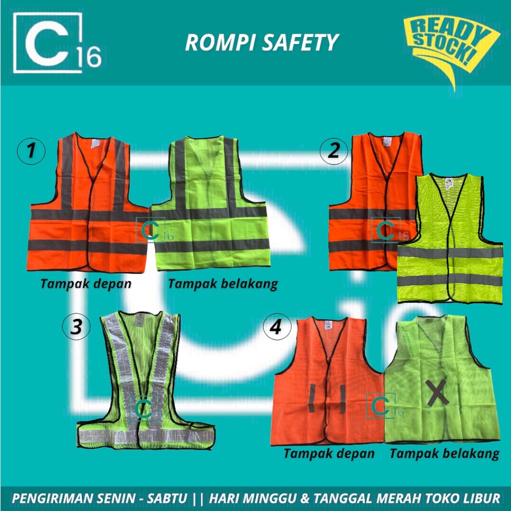 Jual Rompi Safety Vest Rompi Jaring Rompi Proyek Rompi Jala Rompi ... Jual Rompi Safety Vest Rompi Jaring Rompi Proyek Rompi Jala Rompi ...