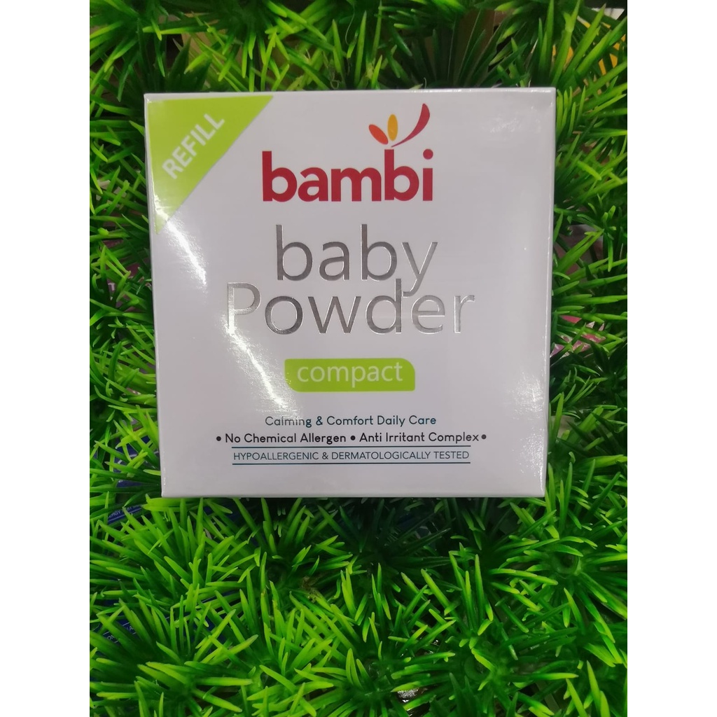 Jual Bambi Baby Powder Refill + Puff | Shopee Indonesia