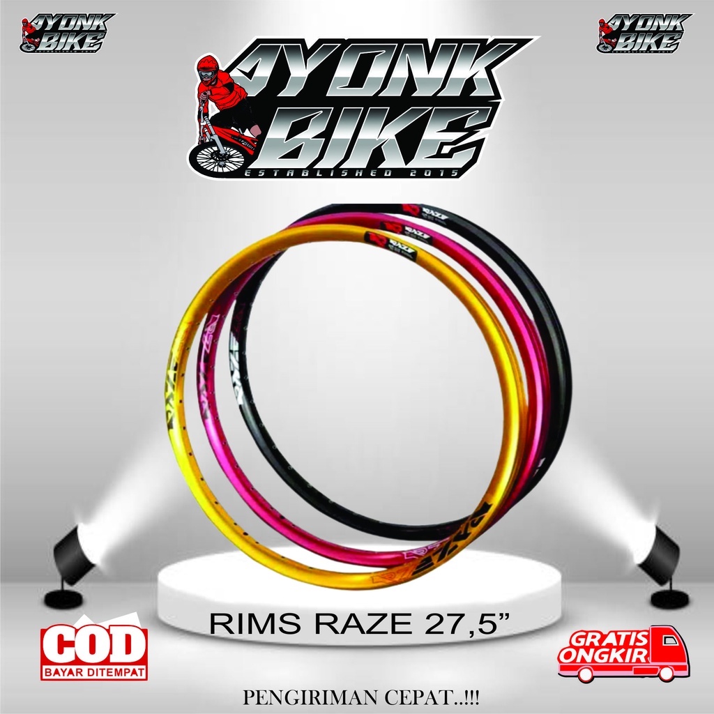Jual Rims RAZE 32 hold ukuran 26 dan 27,5 tapak lebar | Shopee Indonesia