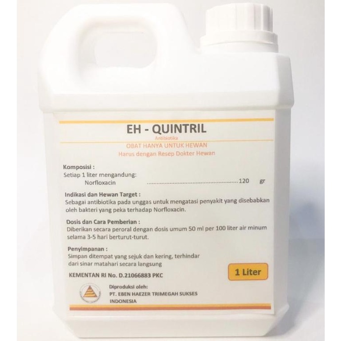 Jual Eh - Quintril 1Liter - Obat Hewan Ternak Sapi Ayam Kuda Kambing ...