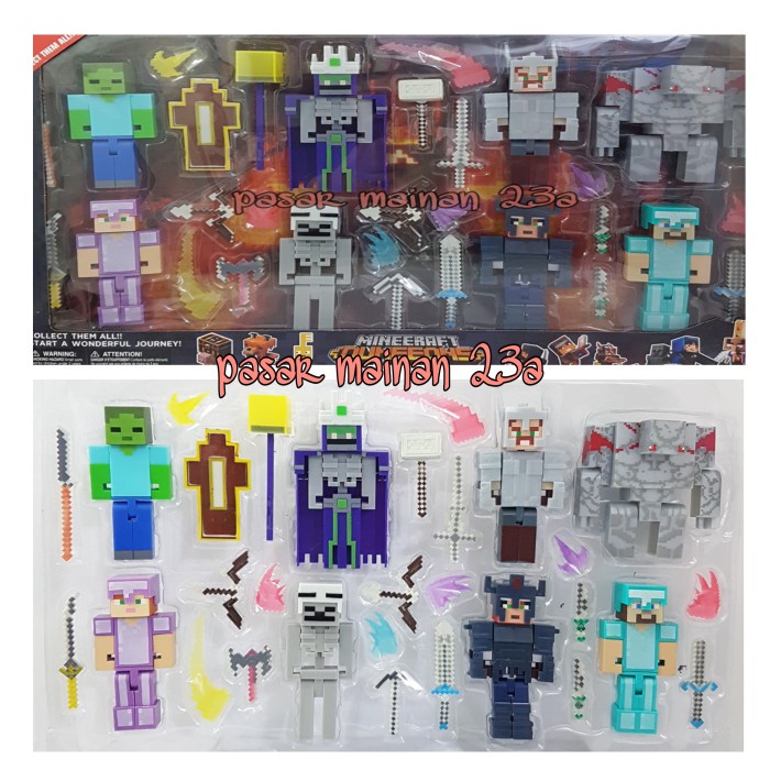Jual Mainan Figure Mine Craft Dungeons Minecraft Dungeons illager boyem ...