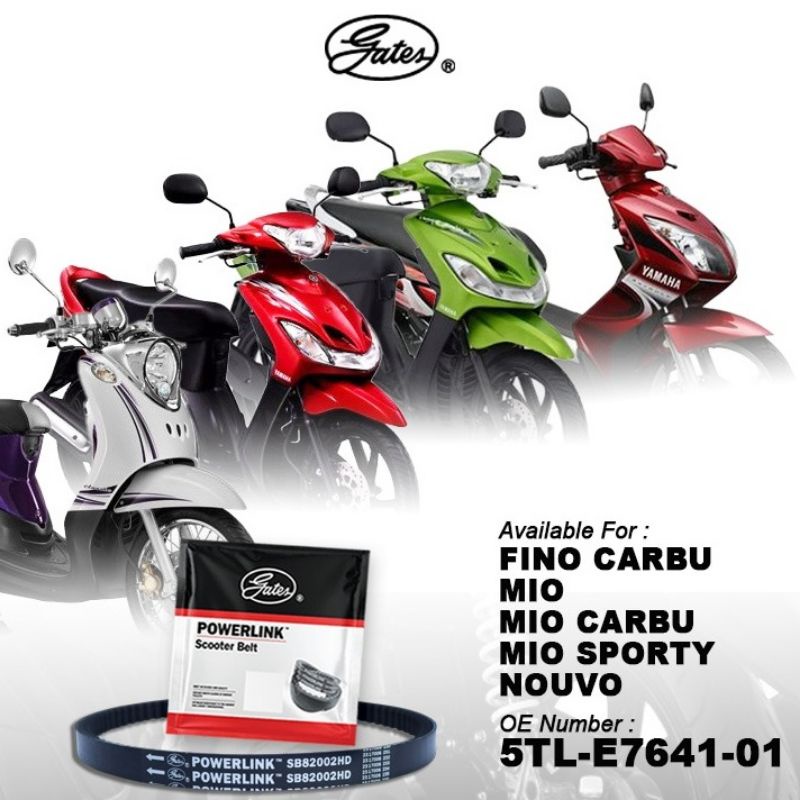 Jual Vanbelt fanbel vbelt Mio Nouvo Fino Sporty Soul original gates ...