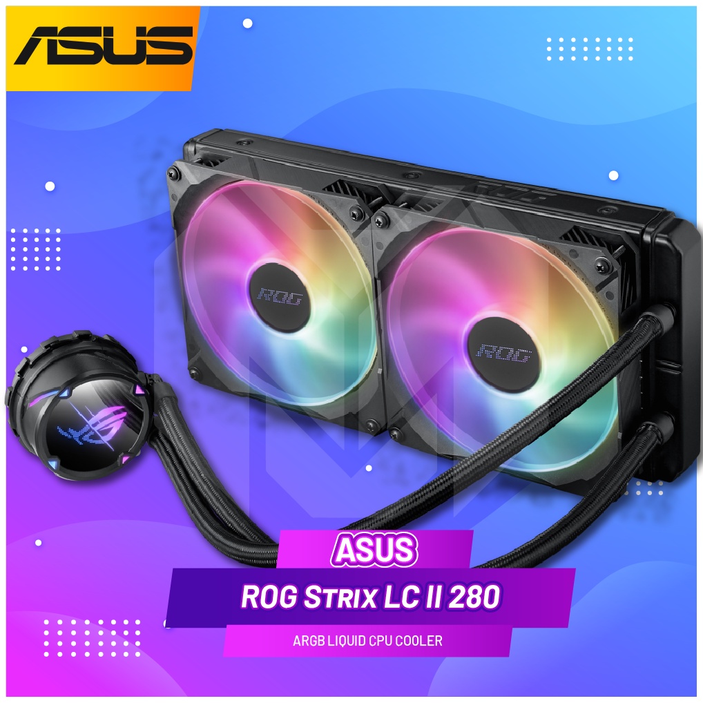Jual ASUS ROG Strix LC II 280 ARGB liquid CPU cooler | Shopee Indonesia