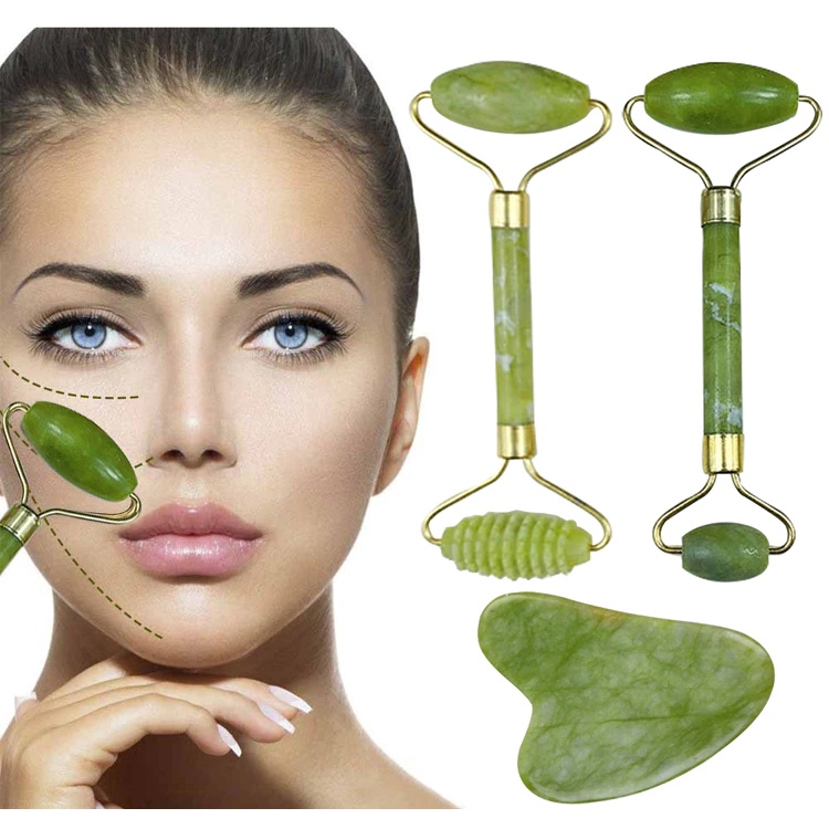 Jual Alat Pijat Wajah Face Roller Giok Pengangkat Wajah Anti Kerut ...