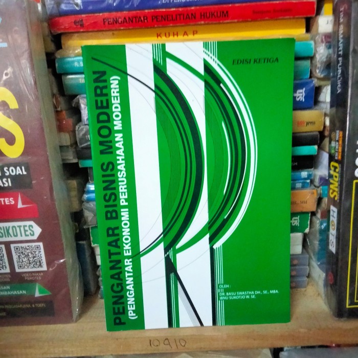 Jual Buku Pengantar Bisnis Modern By Dr Basu Swastha Dh. Se. Mba ...