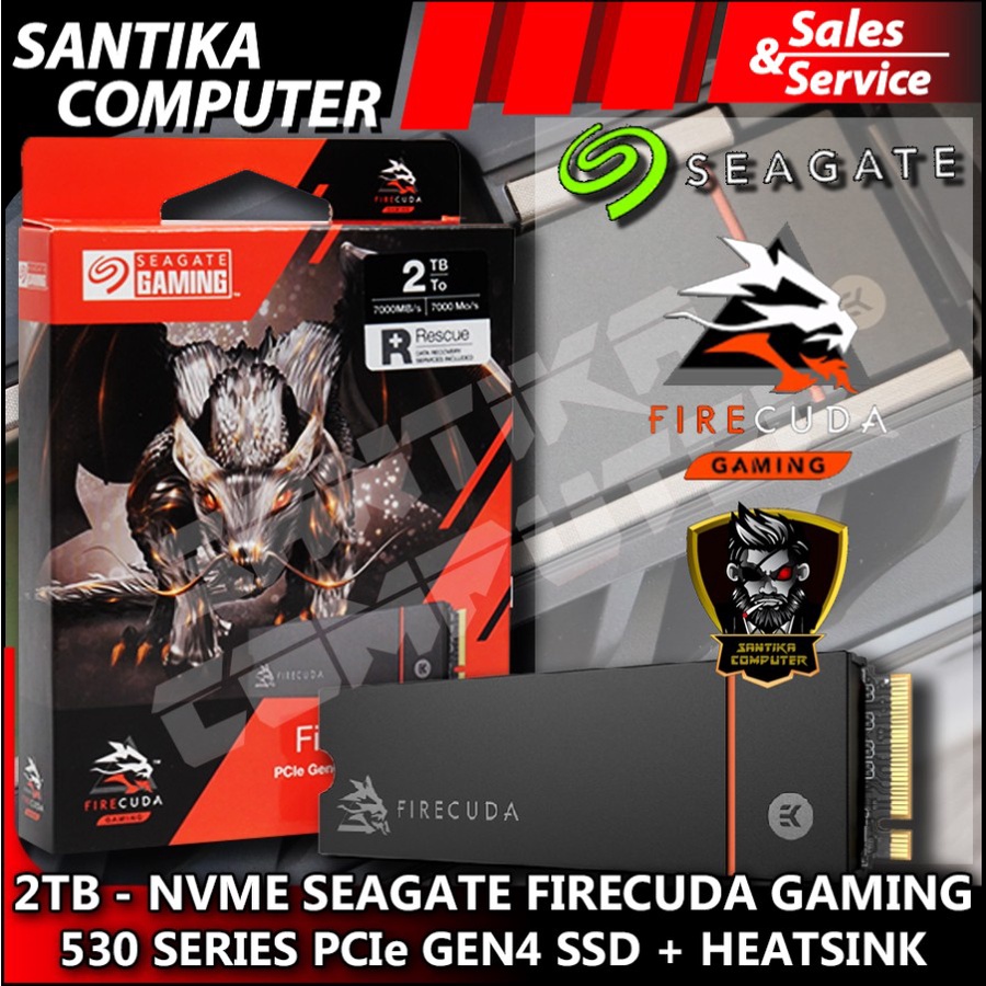 Jual SEAGATE GAMING FireCuda 530 2TB PCIe Gen4 + Heatsink m.2 nvme ... Jual SEAGATE GAMING FireCuda 530 2TB PCIe Gen4 + Heatsink m.2 nvme ...