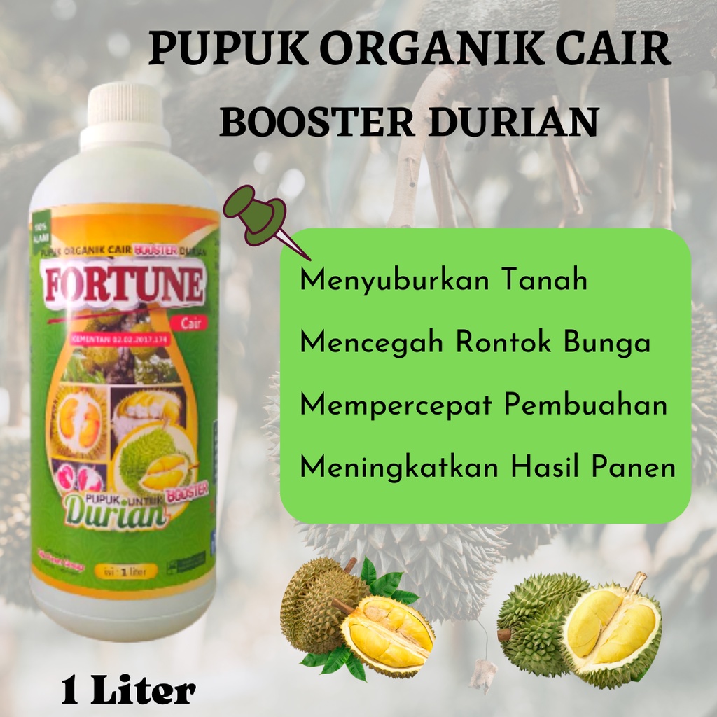 Jual BOOSTER DURIAN CAIR 1 LITER, Pupuk Cair Untuk Durian, Pupuk Durian Supaya Cepat Berbuah ...