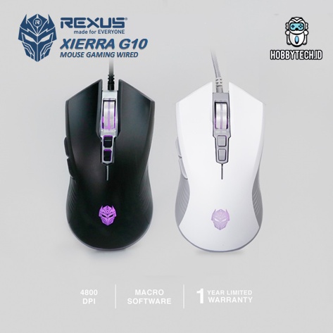 Jual Rexus Xierra G10 Wired Gaming Mouse | Shopee Indonesia