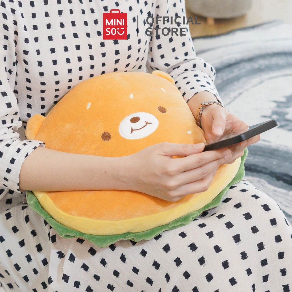 Jual MINISO TOY Boneka Mainan Mewah Bantal Burger Lucu Boneka Anak Sofa ...