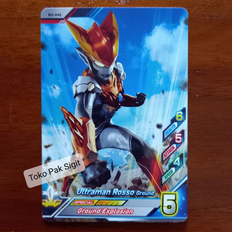Jual Ultraman Rosso Ground B2-042 Kartu Ultraman Fusion Fight R/B Versi 2 | Shopee Indonesia