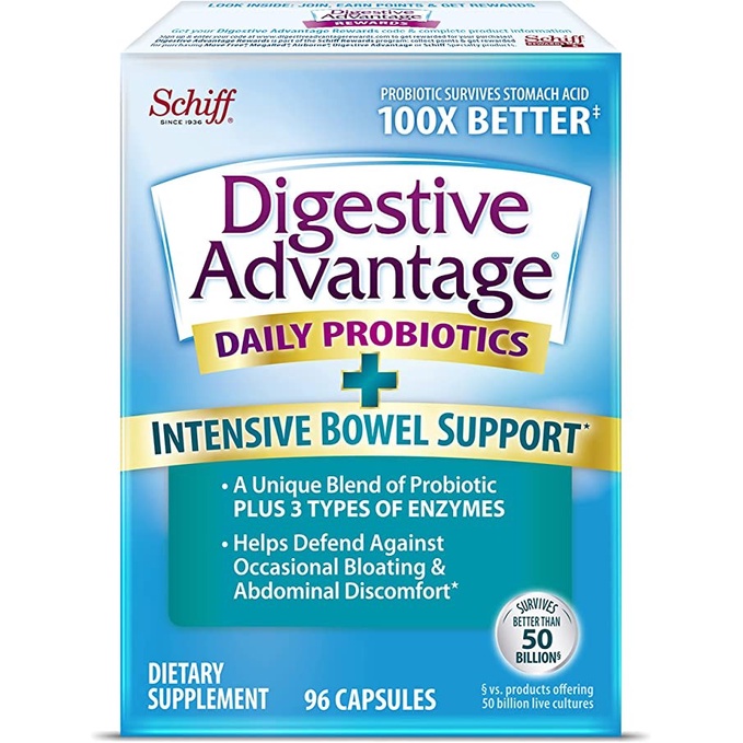 Jual Schiff Digestive Advantage Daily Probiotics Intensive Bowel ...