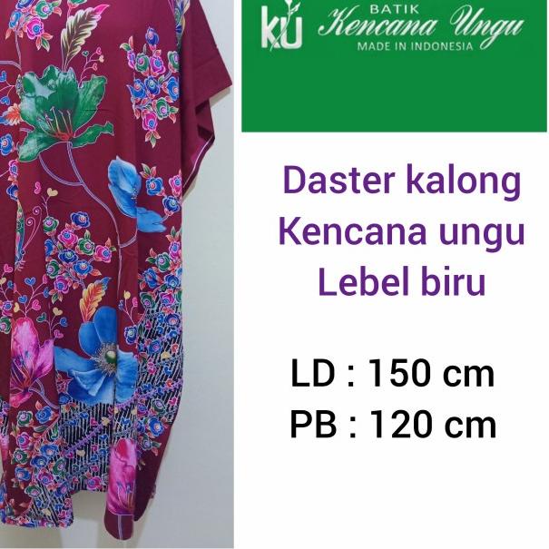 Jual DASTER KENCANA UNGU LEBEL BIRU MODEL KALONG | Shopee Indonesia