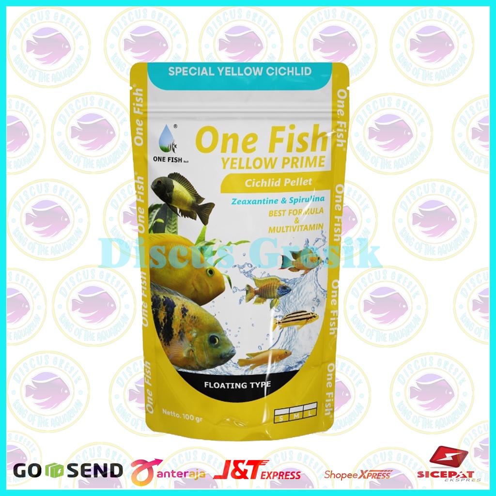 Jual One Fish Food Spesial Yellow Cichlid - Makanan / Pakan / Pelet ...