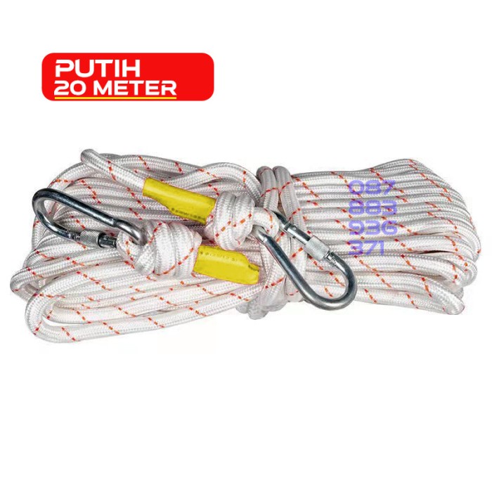 Jual Tali Paracord / Tali Climbing / Tali Karmantel Rope Steel Buckle ...