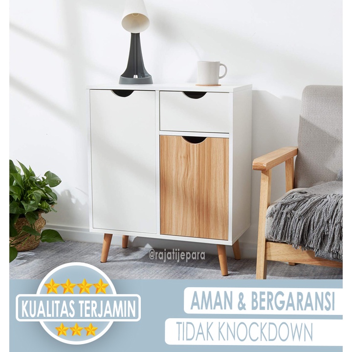 Jual Drawer Minimalis Lemari Tempat Penyimpanan Nakas 1 Laci 2 Pintu ...