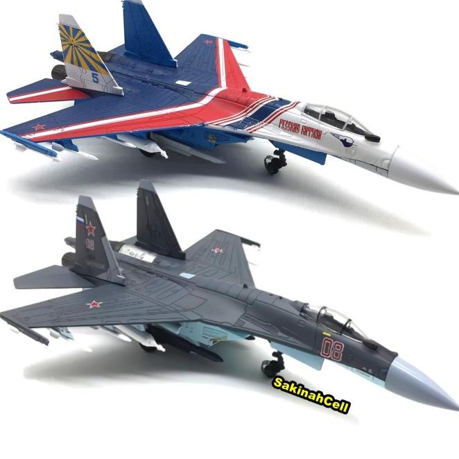 Jual Diecast Miniatur Pesawat Sukhoi Su 35 Flanker 1/100 | Shopee Indonesia