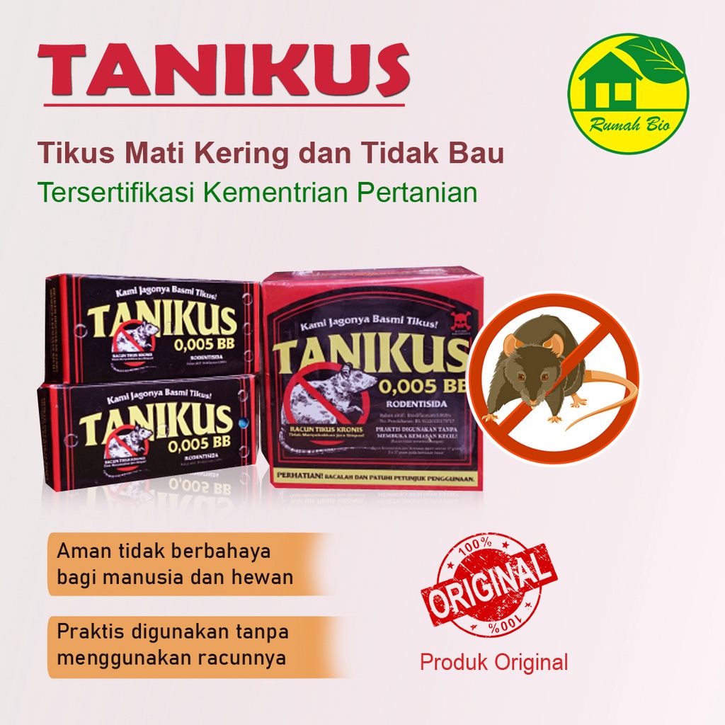 Jual Rodentisida tanikus pengendali hama tikus aman dan efektif ...