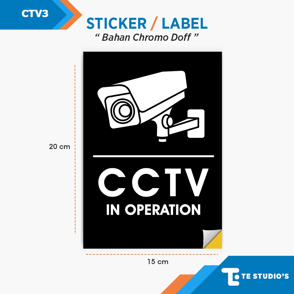 Jual Stiker / Label Awas ada Kamera CCTV 24 Jam | Shopee Indonesia