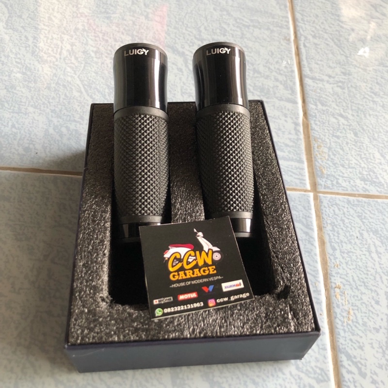 Jual Handgrip Luigy Vespa Matic Black | Shopee Indonesia