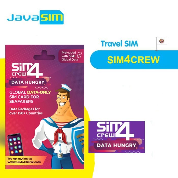 Jual Sim Card Global Sim4Crew Data Hungry Travel Sim | Internet Luar ...