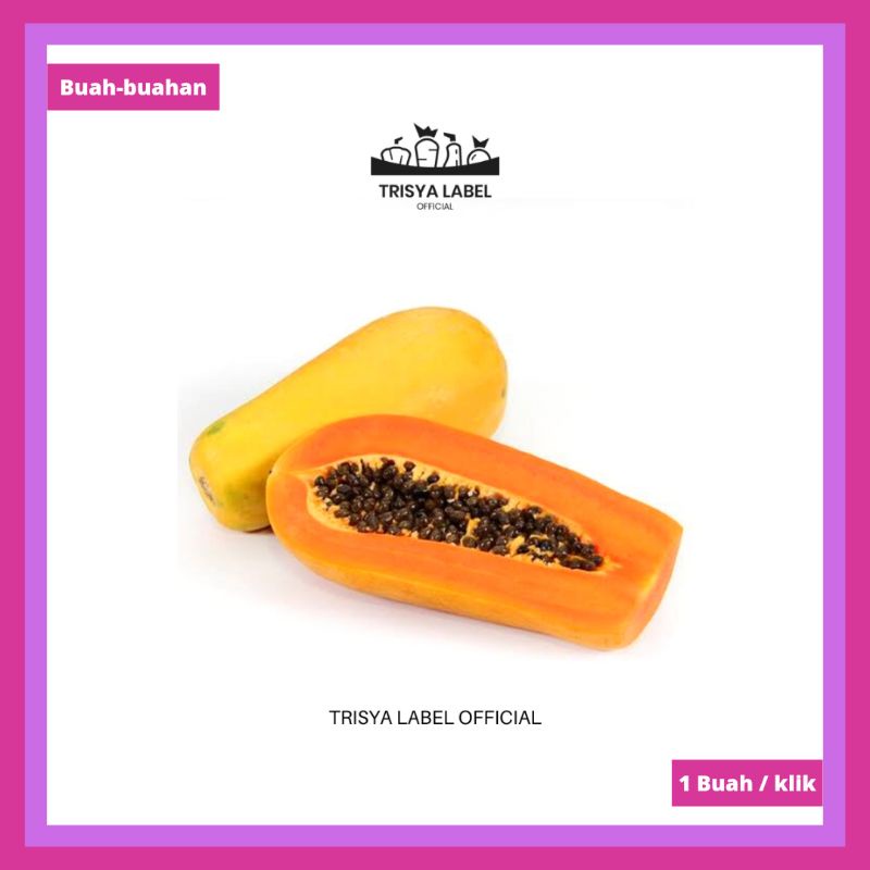 Jual 1 Buah Pepaya Kuning | Buah Segar | TRISYALABEL | Shopee Indonesia