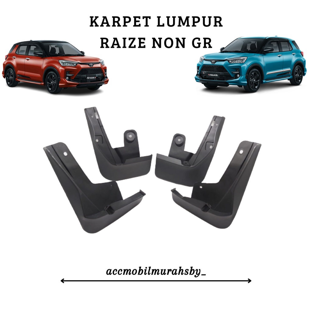Jual Mud Guard Karpet Lumpur Toyota Raize Daihatsu Rocky 2021 2022 2023 ...