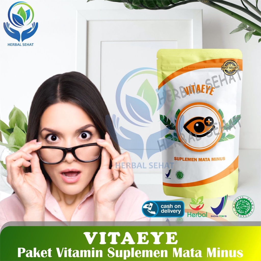 Jual VITA EYE VITAMIN MATA/ vitamin mata minus dan silinder/ obat mata ...