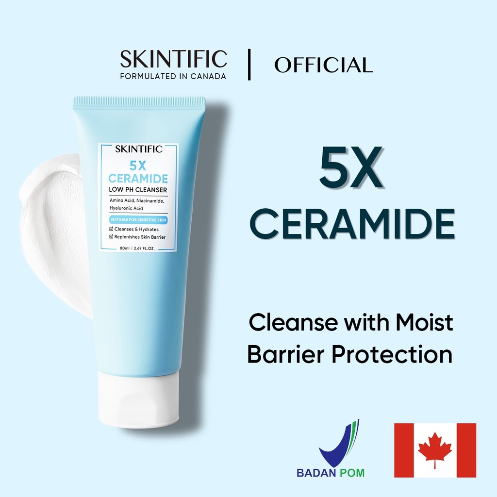 Jual SKINTIFIC 5X Ceramide Low pH Cleanser (KEMASAN BARU) | Shopee ...