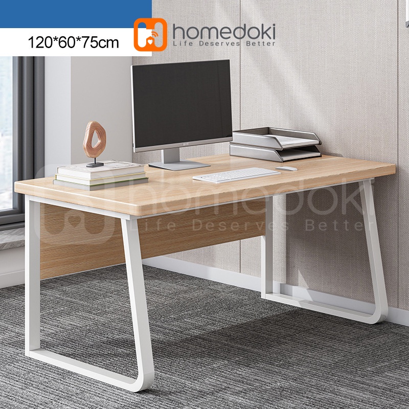 Jual Homedoki Meja Kerja/ Meja Kantor/ Meja Belajar/ Office Table/ Meja Kayu Minimalis | Shopee ...