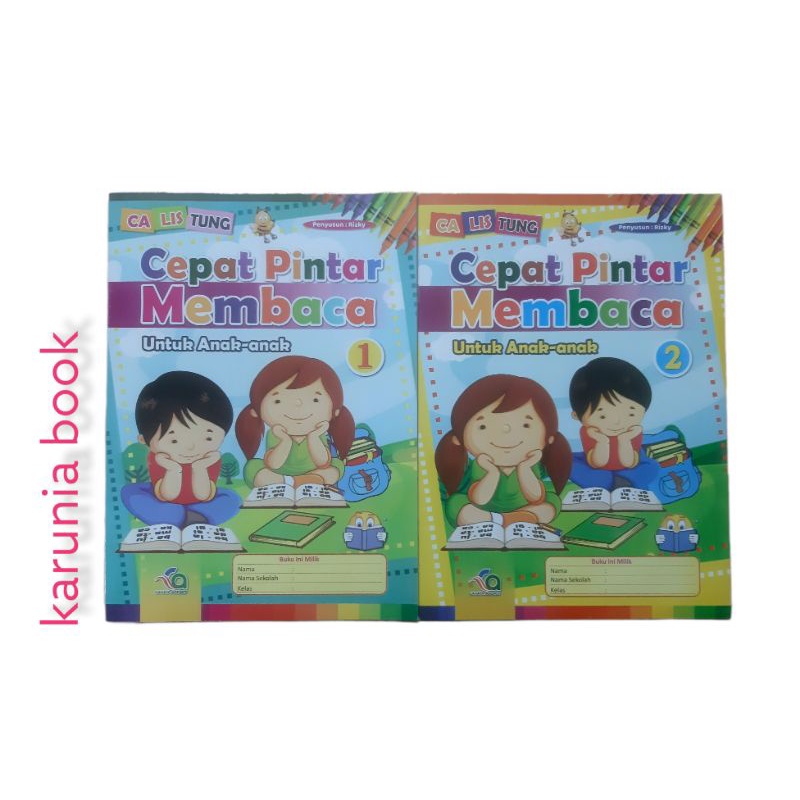 Jual ORIGINAL PAKET 2 BUKU CEPAT PINTAR MEMBACA UNTUK ANAK JILID 1 & 2 ...