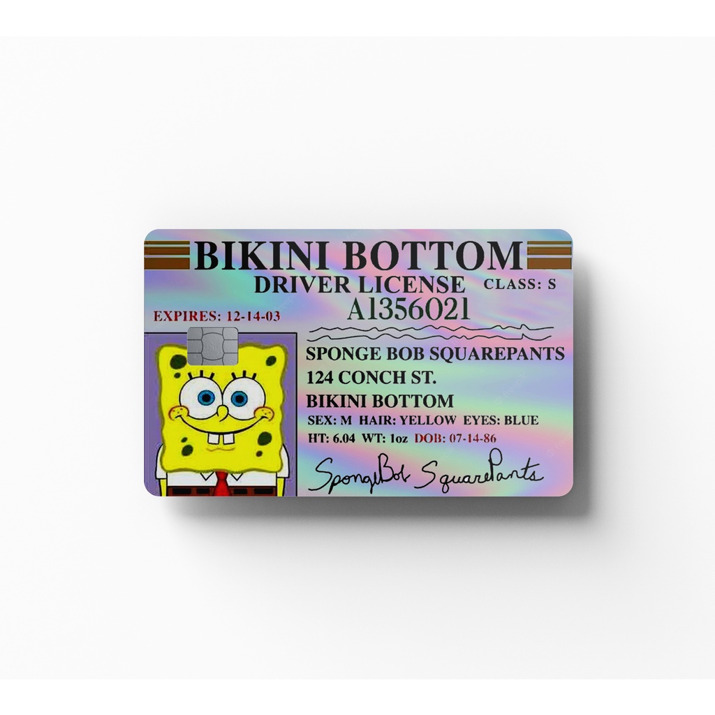 Jual SPONGEBOB LICENSE HOLOGRAM SERIES | March Skincard SKIN/SKIN CARD ...
